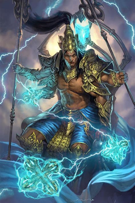 Indra God Of Thunder By Diegogisbertllorens On Deviantart Hindu Gods