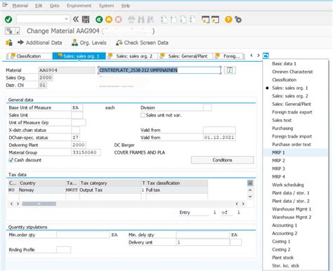 How To Loop Through Mm02 Tabs In Sap Simple Excel Vba