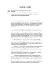 SEX EDUCATION SHOUL BE MANDATED IN Babe Pdf POSITION PAPER ISSUE SEX EDUCATION SHOULD BE