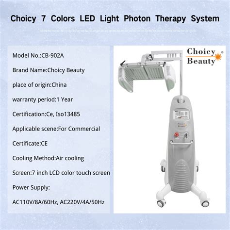 7 색 Led Pdt Photon Light Therapy 기계 의 고품질 7 색 Led Pdt