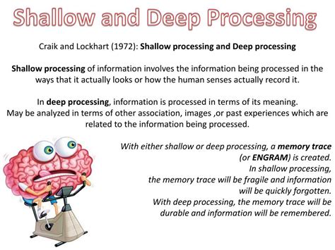 Shallow Processing Psychology Definition