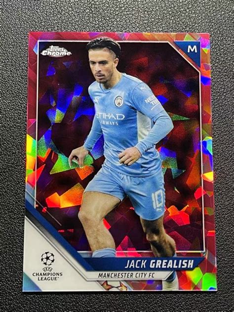 2022 Topps Chrome Jack Grealish 欧冠 曼城 格拉利什 格拉里什 11编 1of1 紫碎冰折【王帅先】【超新星