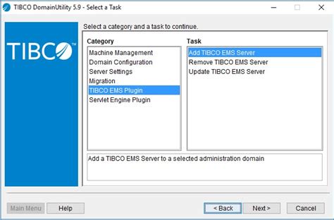 Tibcotrainingbus Add Ems Server To Tibco Admin Domain