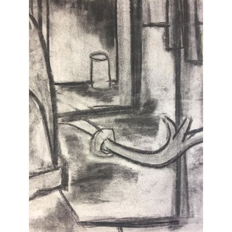 1950s Charcoal Female Nude Drawing Bay Area Artist Chairish