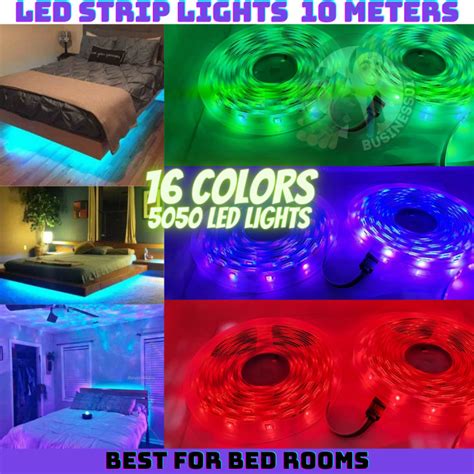 Led Strip Light Volts With Remote Meters Volts Multi Color Dancing Lights Rgb Colorful