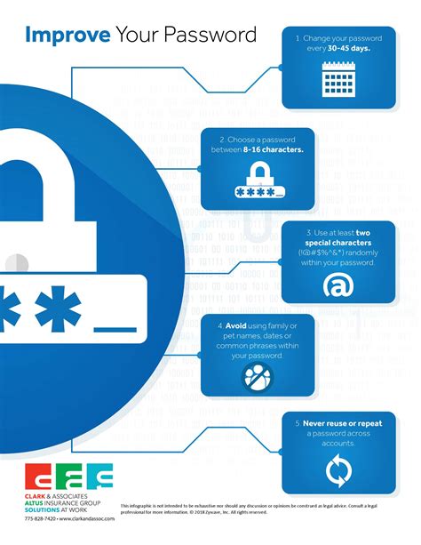 Improve Your Password Infographic Clark And Associates