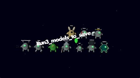 Run3 Models To Save