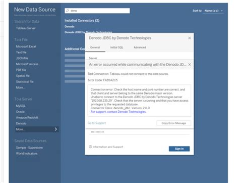 Issue With Using Denodo Jdbc By Denodo Technologies