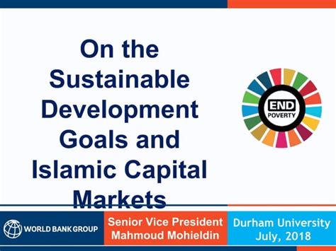 On The Sustainable Development Goals And Islamic Capital Markets Pptx