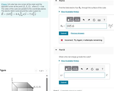 Solved Figure 1 A Cube Has One Corner At The Origin And