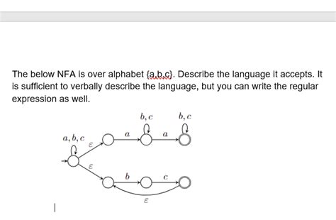 solved 1 below is an nfa over alphabet {a b} convert it to