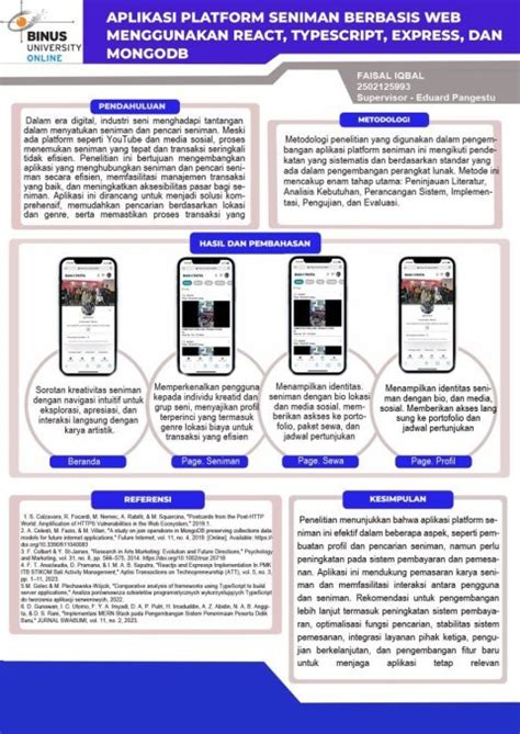 Pengembangan Aplikasi Platform Seniman Berbasis Web Menggunakan React