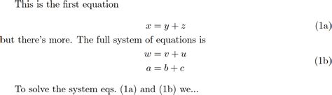 Subequations Referencing Another Equation In An Align TeX LaTeX Stack Exchange
