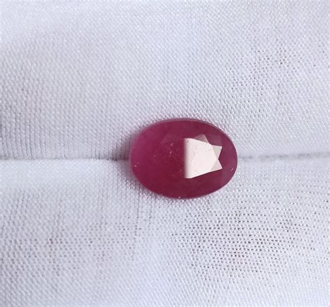 3 65 Cts Natural Red Ruby Oval Cut 10 5x8x Mm From African Ruby Loose Gemstone Top Quality
