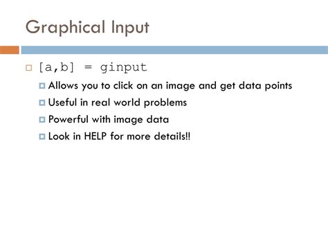 Ppt Matlab Fundamentals Inputoutput Logic Control Structures