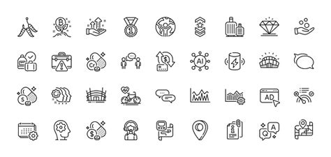 첨부된 정보 광고 및 운영 우수성 라인 아이콘 팩 웹 앱의 경우 선 아이콘 벡터 블록체인에 대한 스톡 벡터 아트 및 기타 이미지 블록체인 아이콘 약 Istock