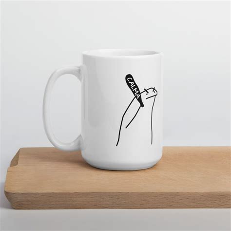 Flork Me Gusta Resolver Todo Con Calma Taza Taza Grande Mugs Glassware Tableware