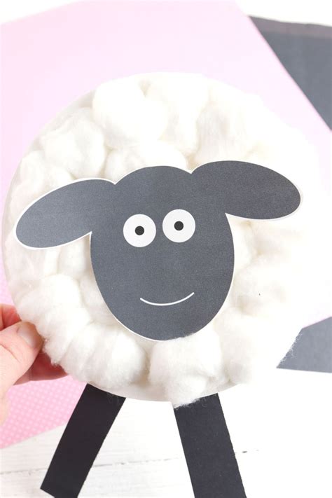 Paper Plate Sheep Craft With Printable Template Sheep Crafts Sheep