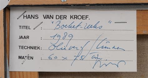 Hans Van Der Kroef Gemälde Zum Verkauf Boeketreeks