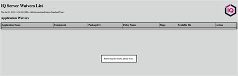 Github Hoomanb1nexus Iq Waivers Dashboard