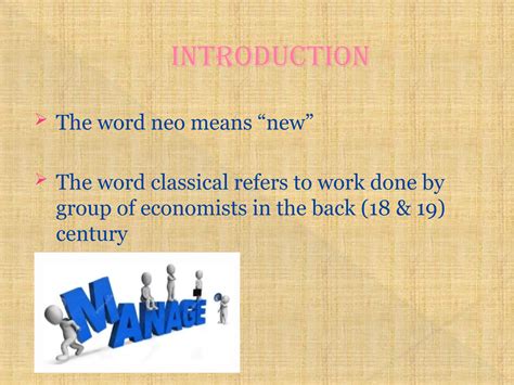 Neoclassical Theory Of Management Thoughtpptx