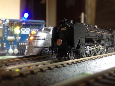 Simple Automated Point To Point Model Railroad Running Two Trains 13