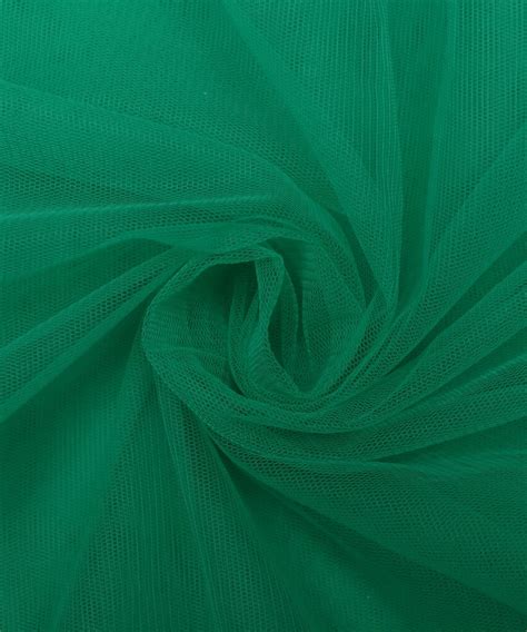 Green Colour Plain Net Fabric Net Fabric Fabric Plain