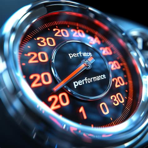A Speedometer With The Word Quot Best Performance Quot On The Top