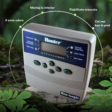 Programator Irigatii Hunter Eco Logic 6 Zone Interior