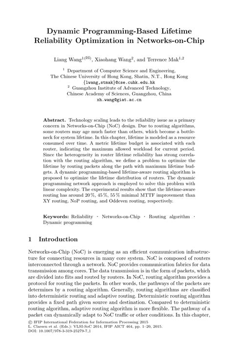 Pdf Dynamic Programming Based Lifetime Reliability Optimization In