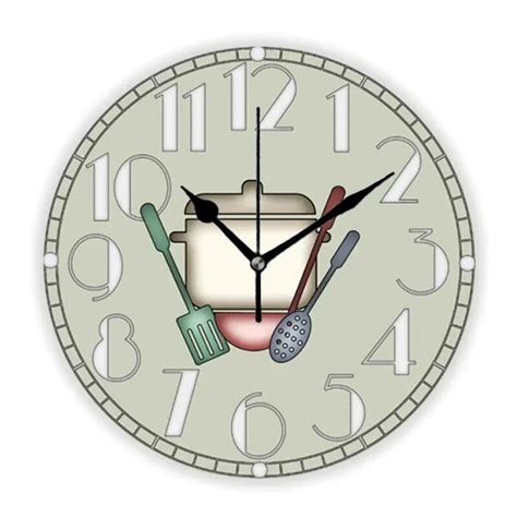 Colorful Cartoon Baker Bakery Cupcake Donut Pastry Chef Wall Clock