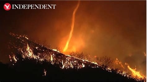 Fire Tornado Forms As Wind Whips Up Flames In California Wildfires