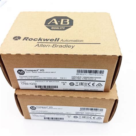 Ab 1769 Iq32 Allen Bradley 1769 Iq32 Compactlogix 32 Pt 24vdc Input Module Spw Industrial