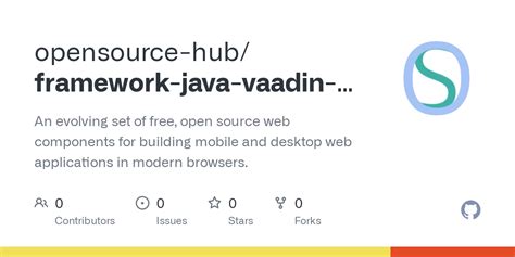 Github Opensource Hubframework Java Vaadin Vaadin Core Elements An Evolving Set Of Free
