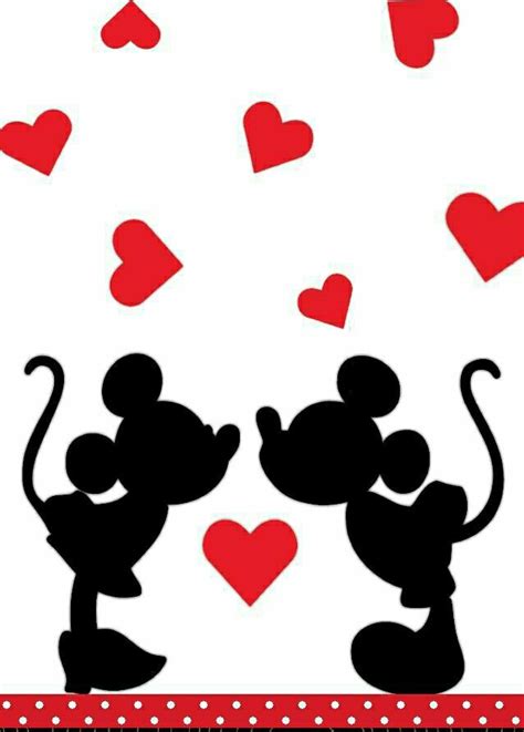 Mickey And Minnie Kissing Clipart At Getdrawings Free Download