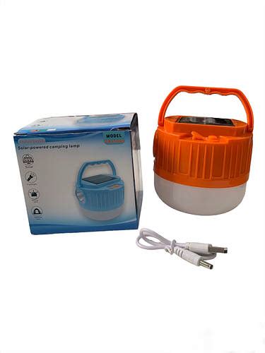 Акумуляторна кемпінгова Led лампа фонарик на сонячній батареї і акумуляторі цена 350 грн