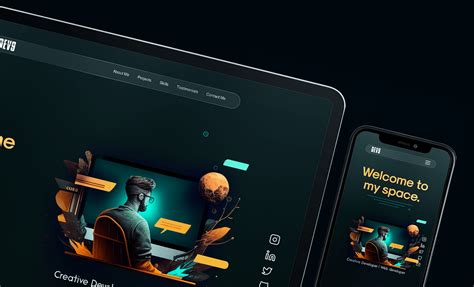 Developer Portfolio UI UX Behance