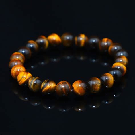 Tiger Eye Bracelet 8 Mm Manifestation And Willpower
