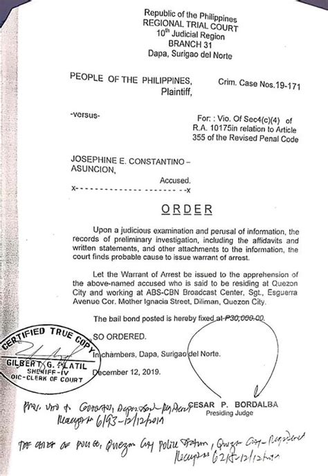 Surigao Del Norte Court Issues Warrant Of Arrest For Yeng Constantino For Cyber Libel When