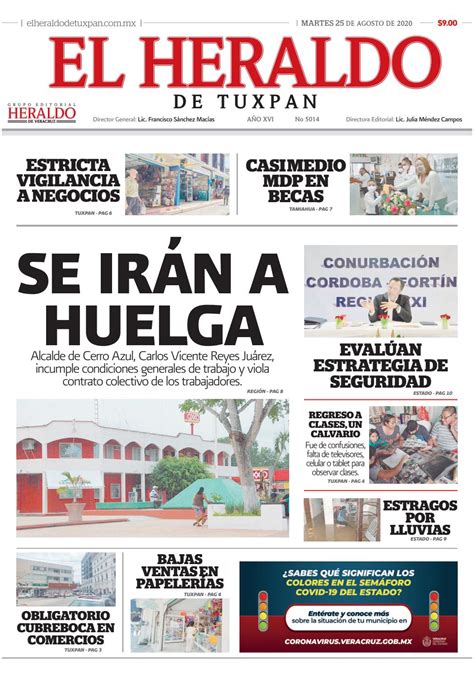 El Heraldo De Tuxpan De Agosto De By Poza Acme Issuu