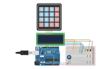 Circuit Design Robu Daniel Arduino 4x4 Keypad Con 16x2 Lcd E Led