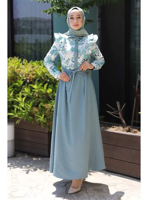 أخضر نعناعي فستان Missvalle