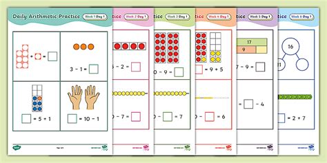👉 Year 1 Spring 1 Daily Arithmetic Practice Pack Twinkl