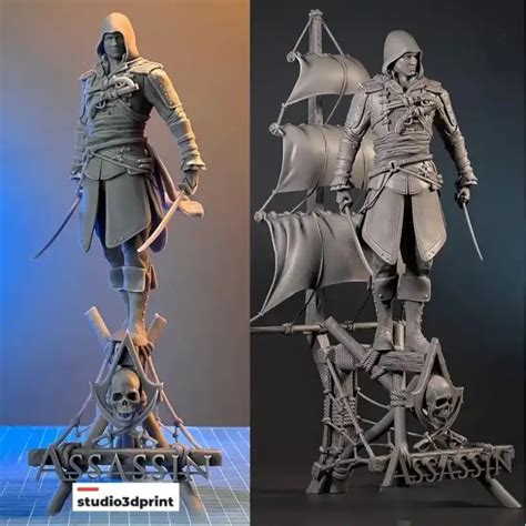 Assassins Creed Black Flag Stl 3d Print Files 3d Kiee Shop