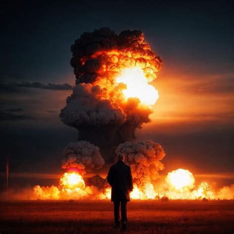 Premium Ai Image Nuclear Explosion