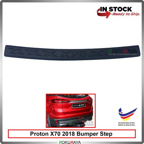 Proton X70 2018 Custom Fit Original ABS Car Rear Bumper Step Scratch