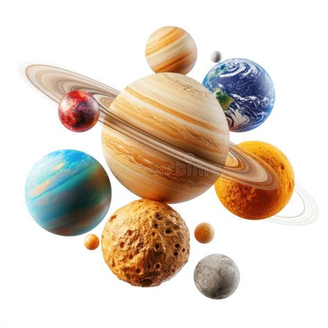 Planets Solar System Space Celestial Bodies Astronomy Universe Stock
