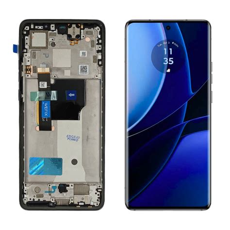 FRONTAL MOTO EDGE PRETO COM ARO OLED WEFIX JF DISTRIBUIDORA