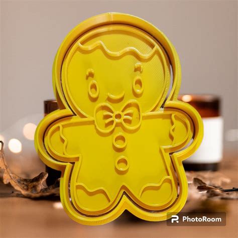 Stl File Christmas Gingerbread Man Cookie Cutter Cookie Cutter