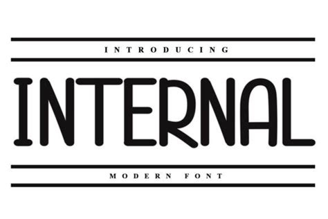 Internal Font By Abbasalam · Creative Fabrica